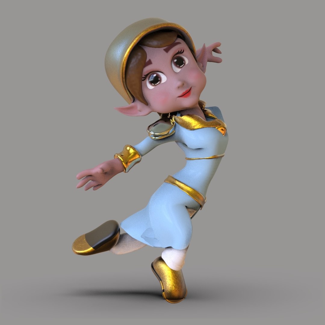 Elf Girl Toon 3D model - TurboSquid 2048223