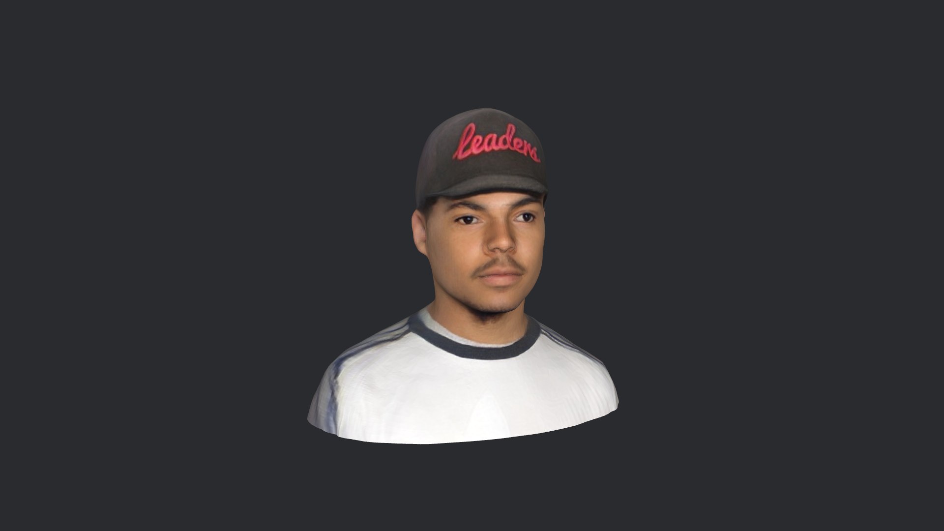 3D Chance The Rapper- Realistic Bust Head Ready Model - TurboSquid 1820721
