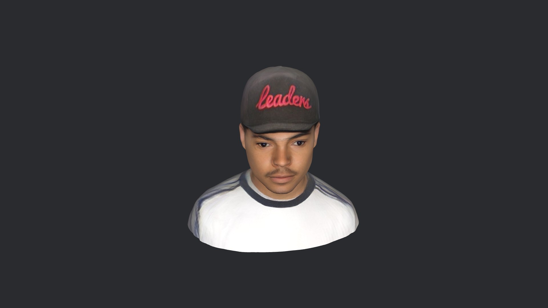 3D Chance The Rapper- Realistic Bust Head Ready Model - TurboSquid 1820721