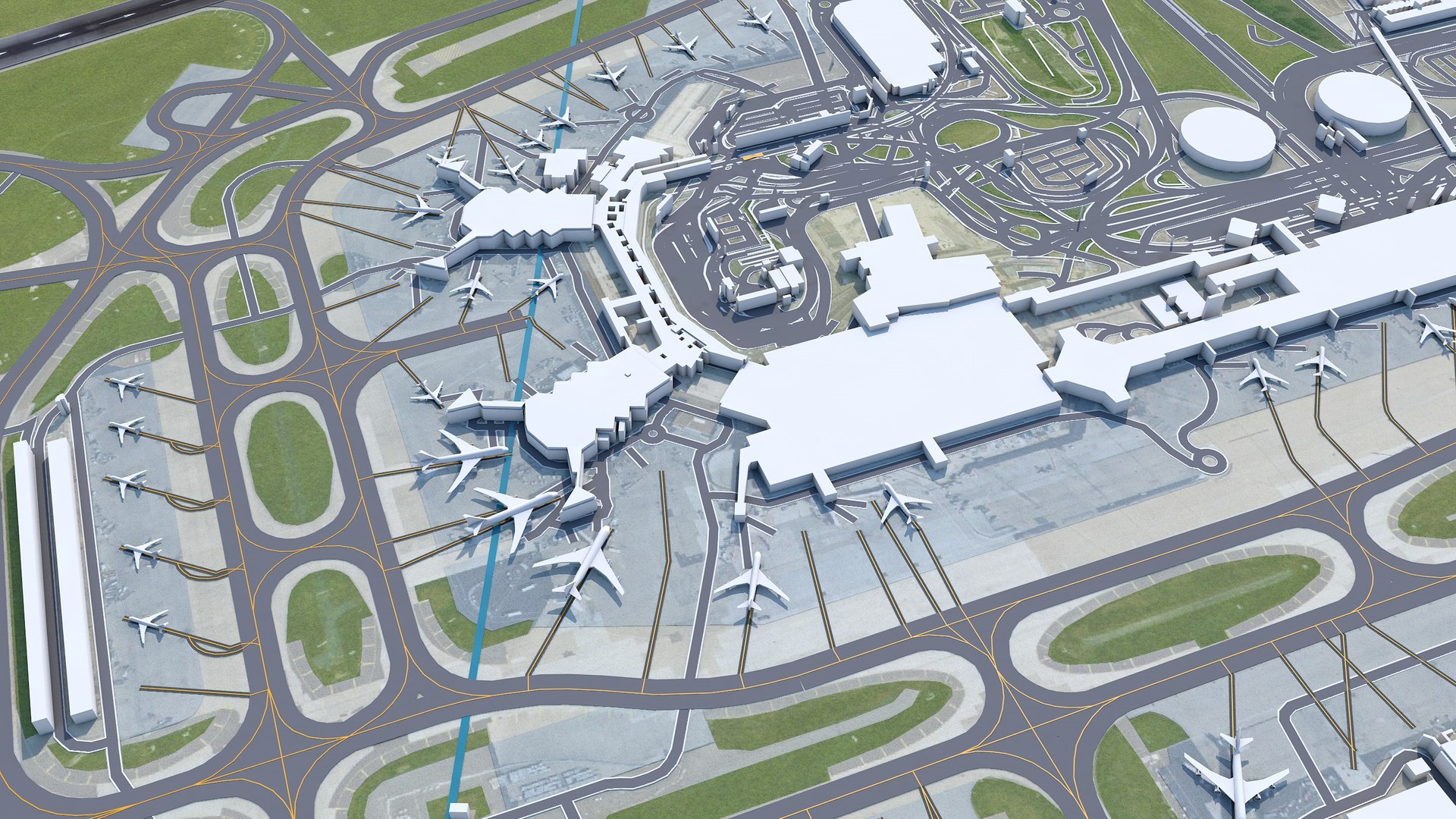 Paris Orly Airport 3D Model - TurboSquid 2013604