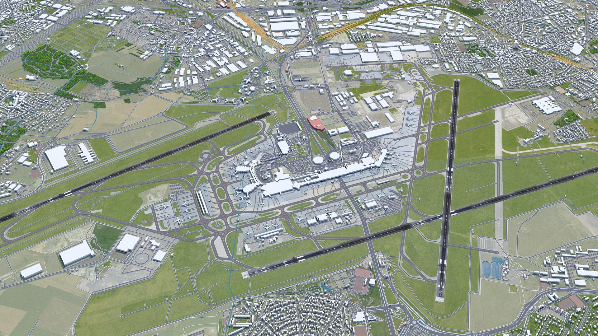 Paris Orly Airport 3D Model - TurboSquid 2013604