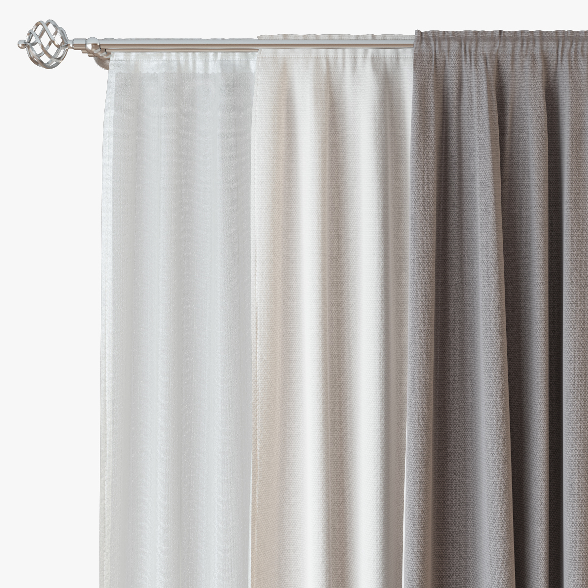 3d curtains m05 model
