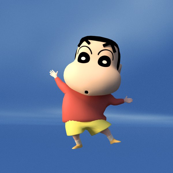 蜡笔小新3D模型 - TurboSquid 1362422