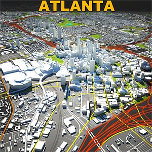 3D Atlanta Skyline Models - Browse & Download Formats - TurboSquid