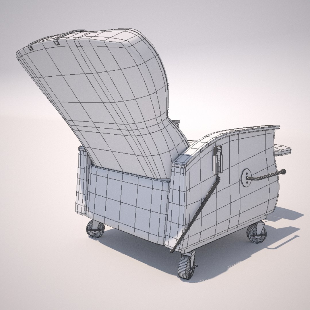 3d Model Hospital Therapy Chair Recliner