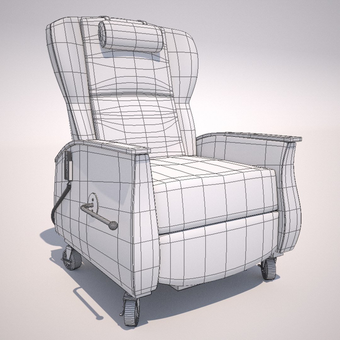 3d Model Hospital Therapy Chair Recliner