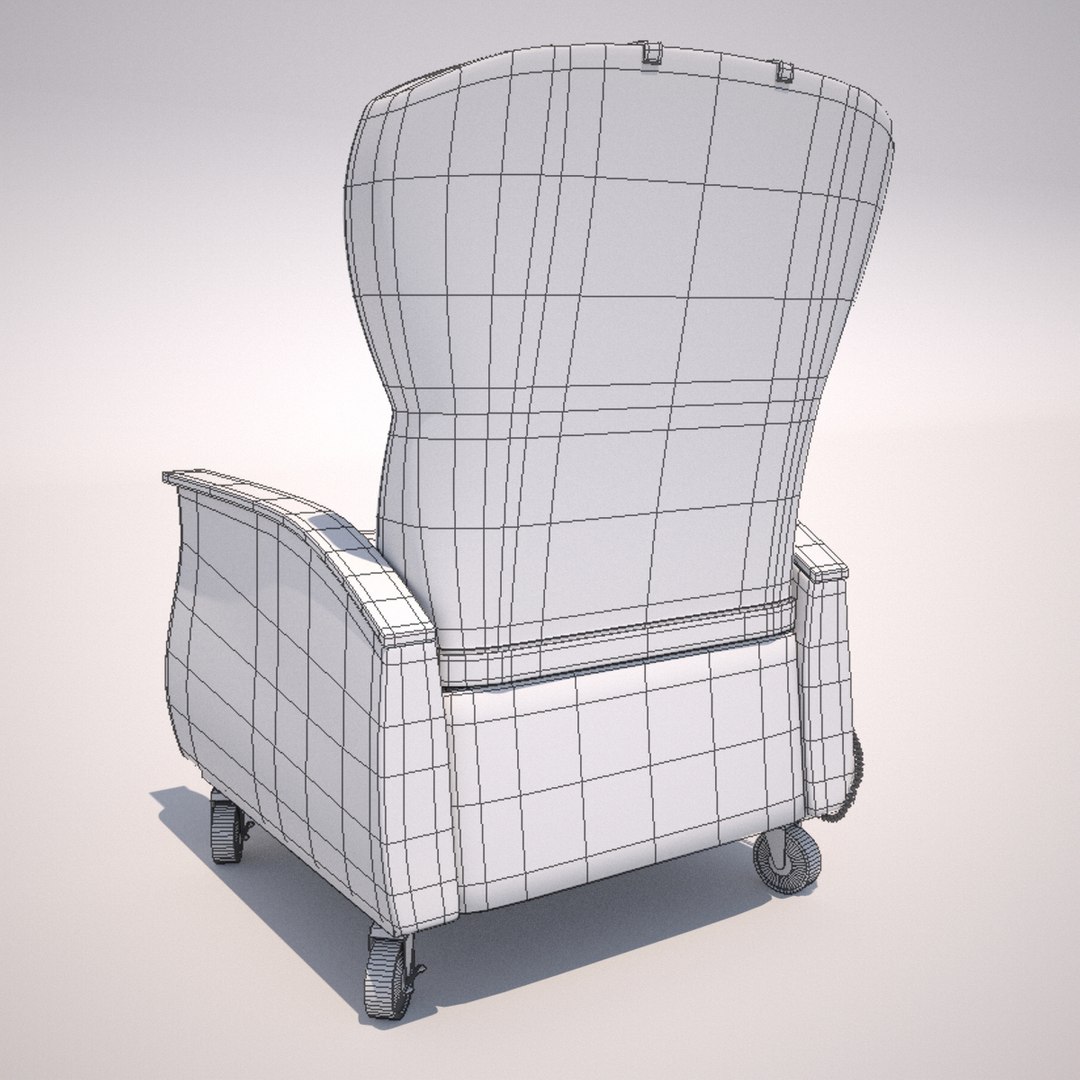 3d Model Hospital Therapy Chair Recliner