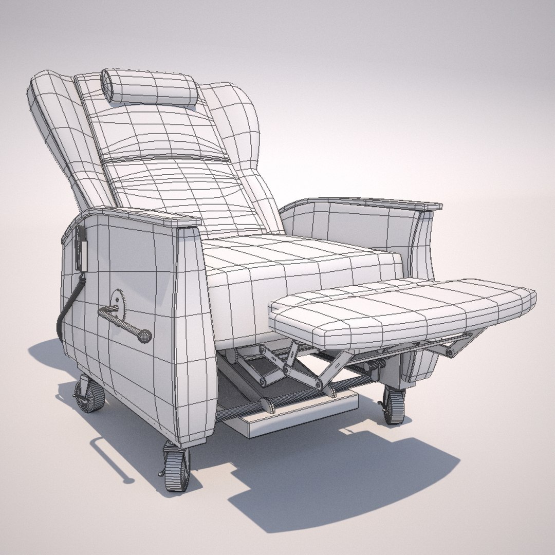 3d Model Hospital Therapy Chair Recliner