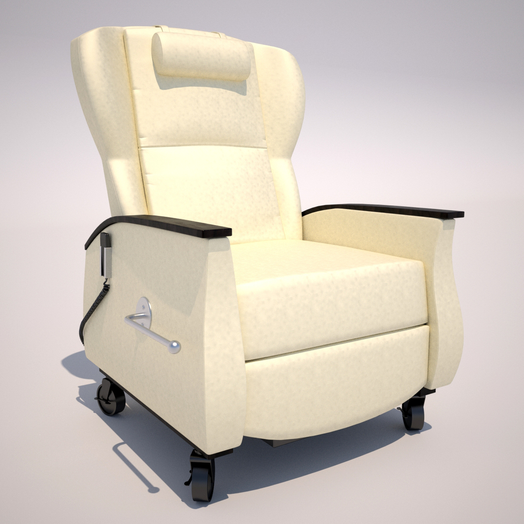 3d model hospital therapy chair recliner