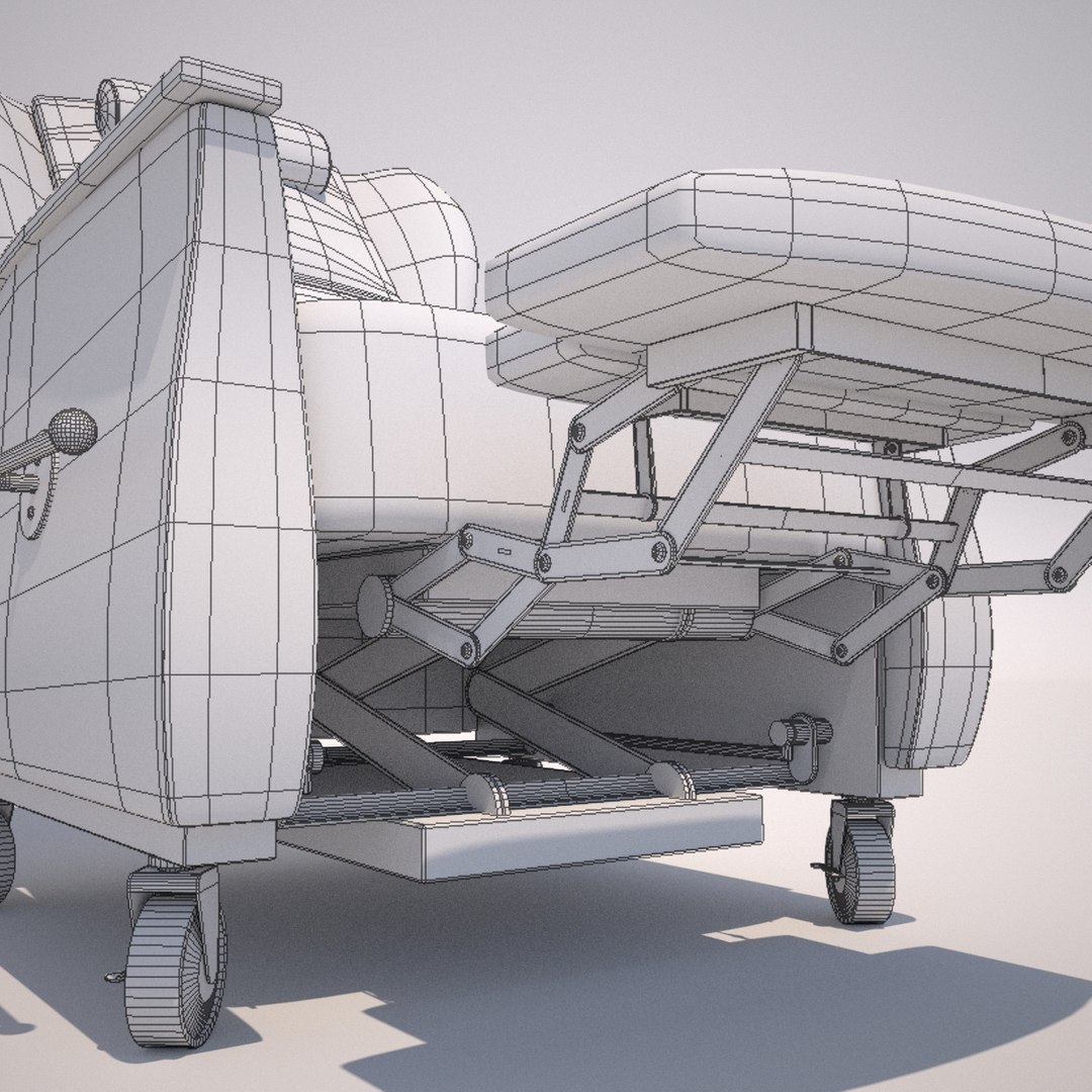 3d Model Hospital Therapy Chair Recliner