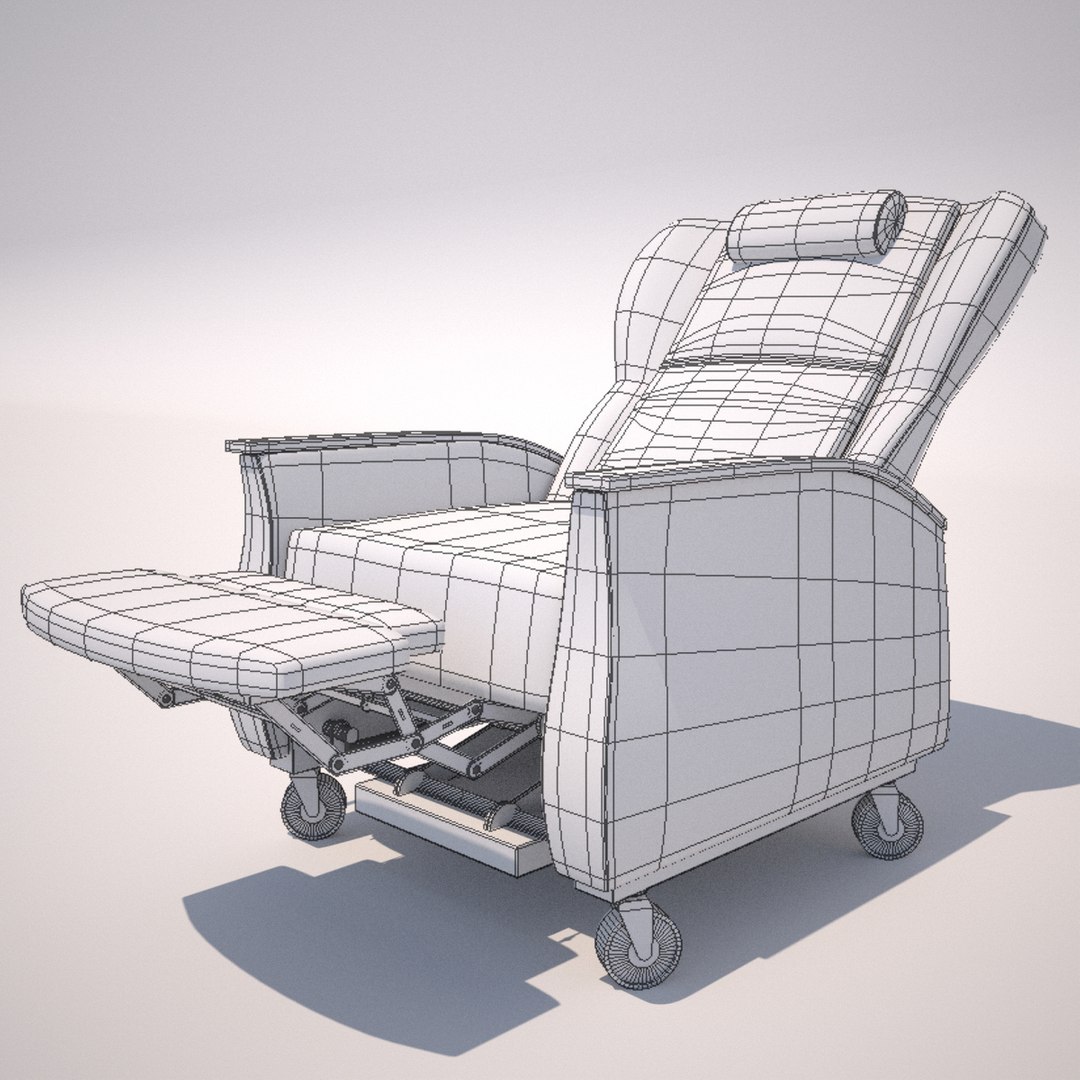 3d Model Hospital Therapy Chair Recliner