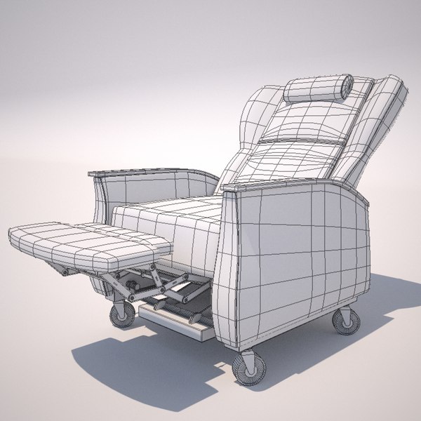 3d model hospital therapy chair recliner