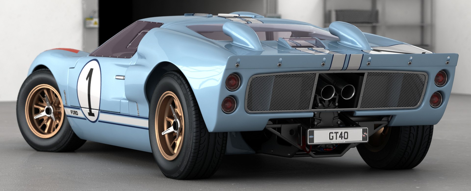 3D Realistic Gt40 1963 Interior - TurboSquid 1588367