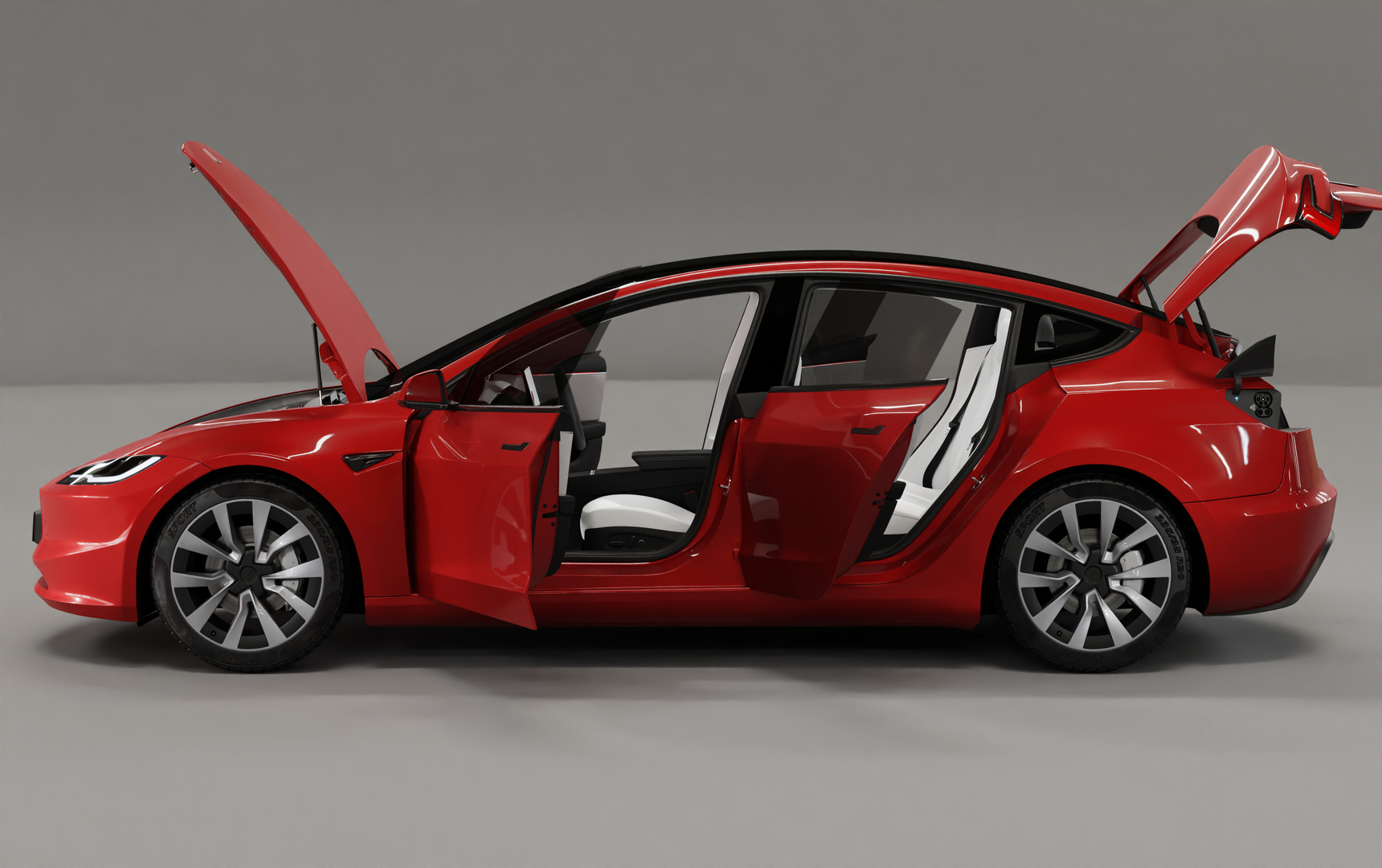 3D Tesla Model 3 2024 With HQ Interior Model - TurboSquid 2197270
