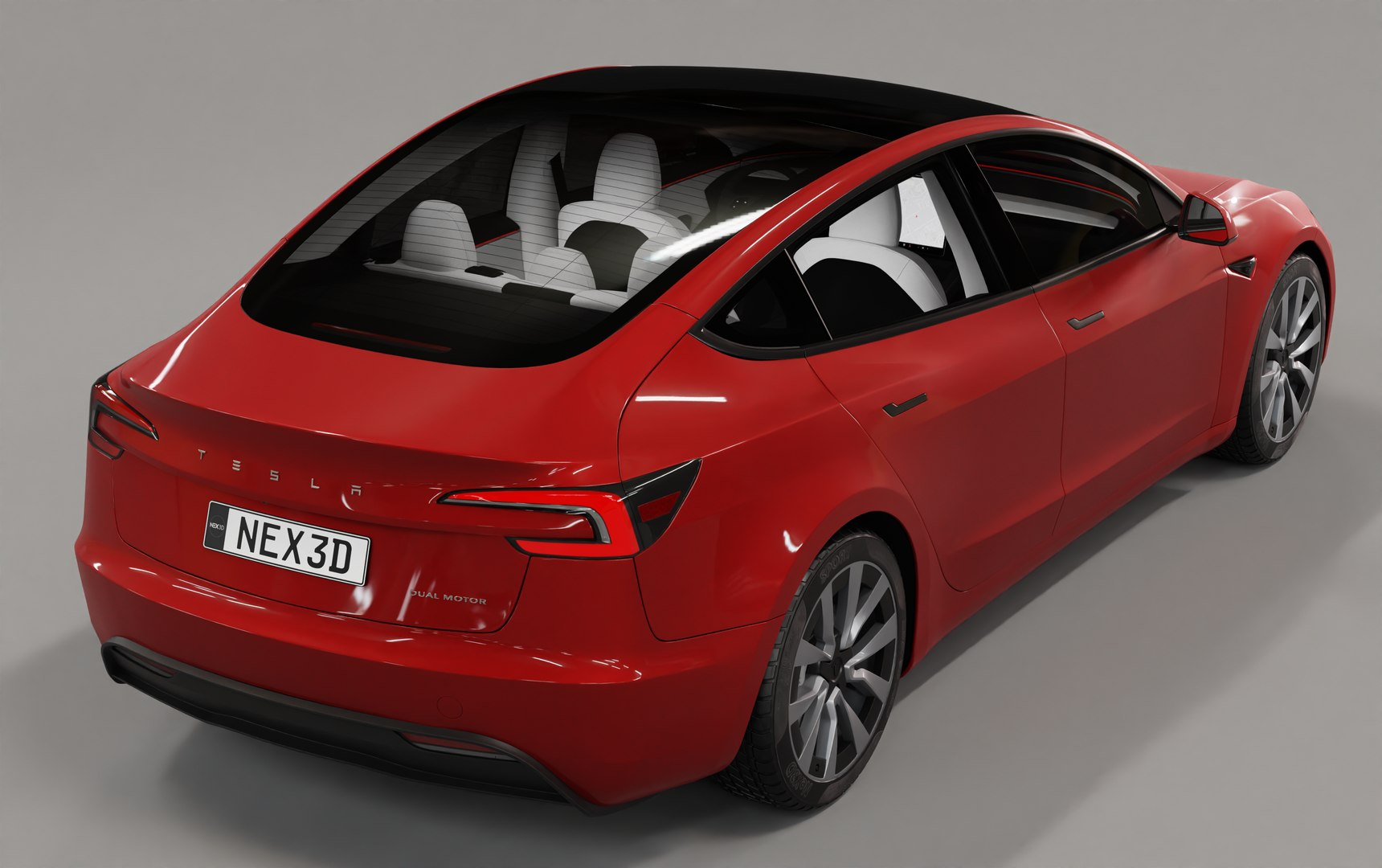 3D 2024 Tesla Model 3 With HQ Interior Model - TurboSquid 2197270
