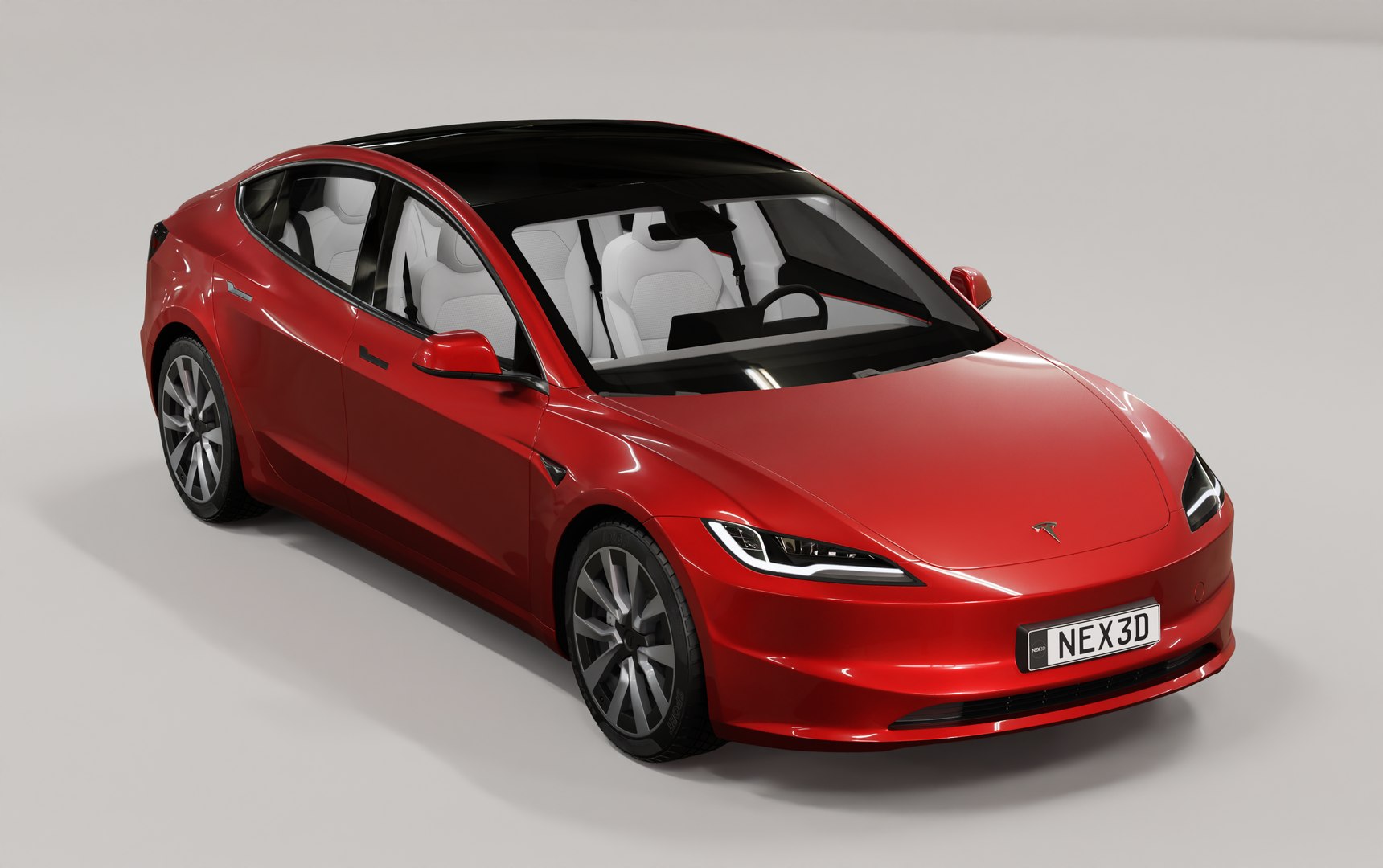 3D Tesla Model 3 2024 With HQ Interior Model - TurboSquid 2197270