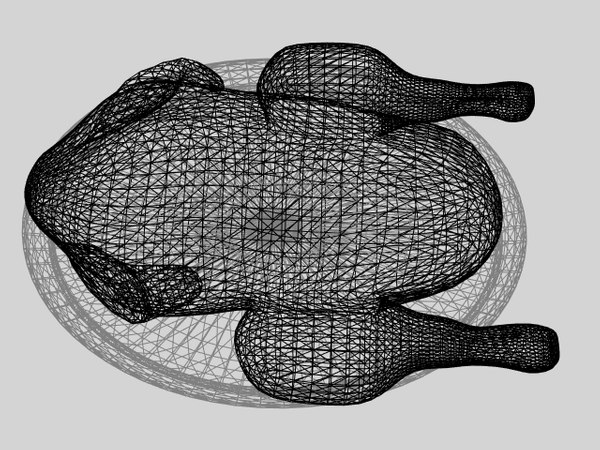 free cooked turkey 3d model