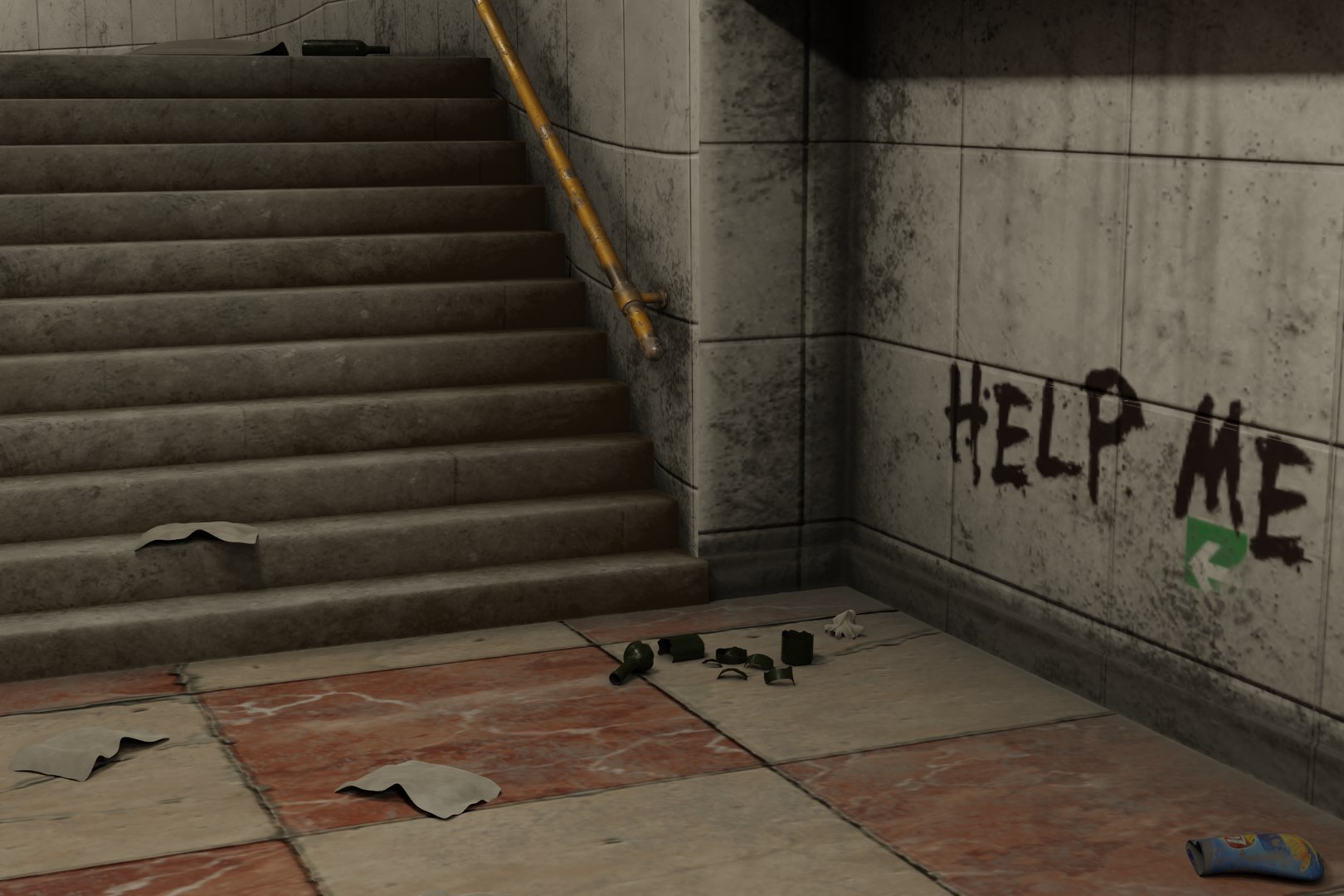 3D Blender Corridor Model - TurboSquid 1520120