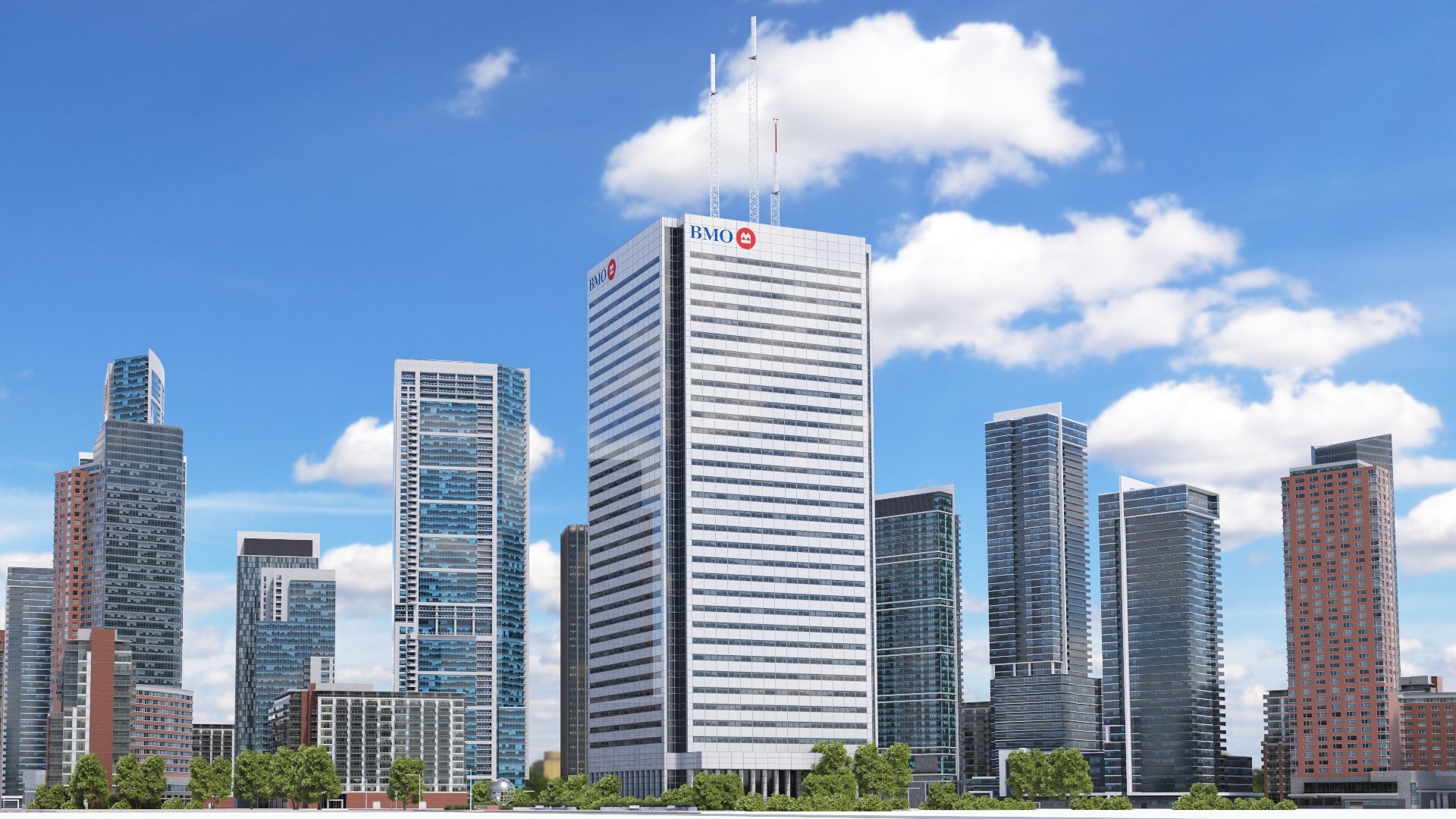 First Canadian Place V3 Lowpoly 3D Model - TurboSquid 1781892