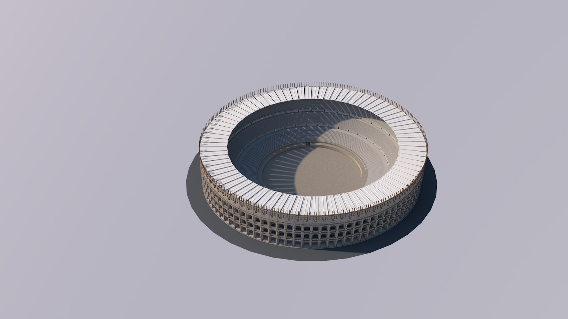 3d model of colosseum coliseum flavian