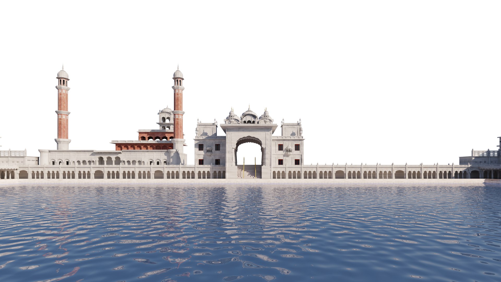 3D The Golden Temple Outer Wall 3D Model - Majestic Grandeur Model ...