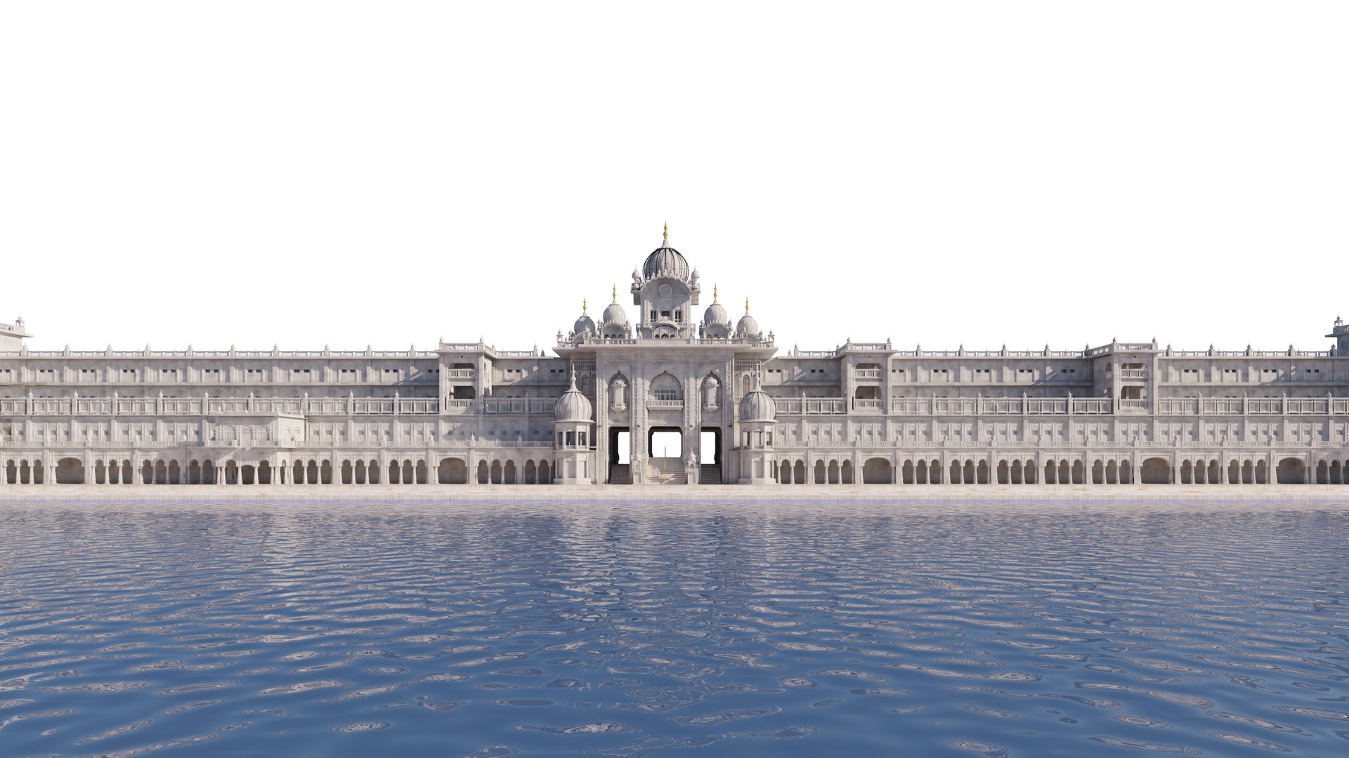 3D The Golden Temple Outer Wall 3D Model - Majestic Grandeur Model ...