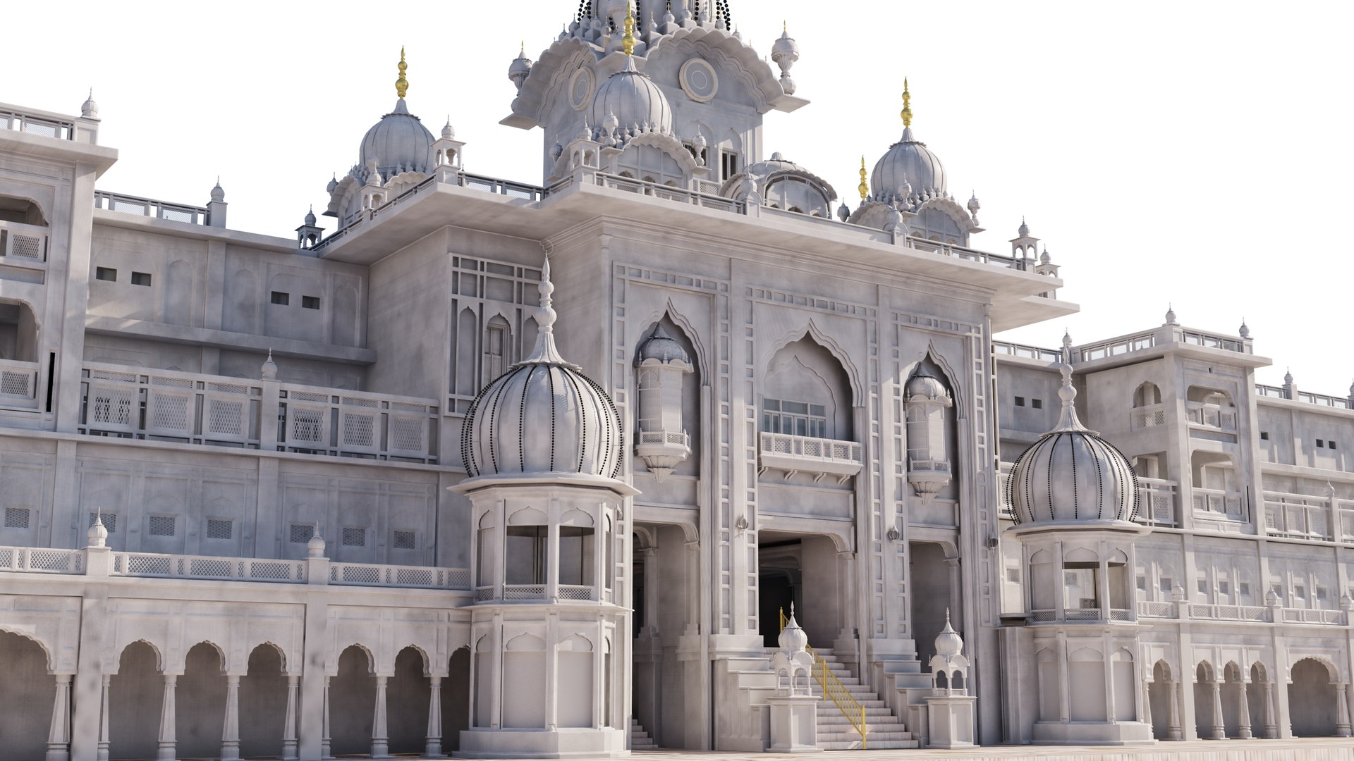 3D The Golden Temple Outer Wall 3D Model - Majestic Grandeur Model ...