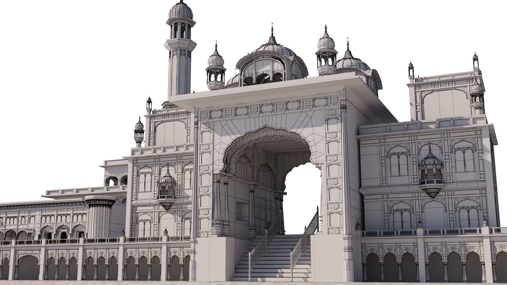 3D The Golden Temple Outer Wall 3D Model - Majestic Grandeur Model ...