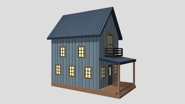 modelo 3d Paquete de exteriores de casas Low Poly PBR - TurboSquid 2184900