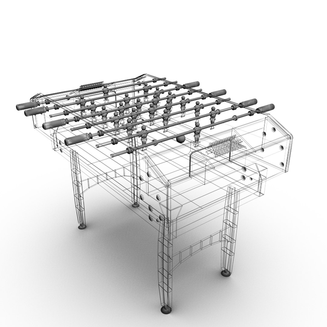 3d model table football soccer