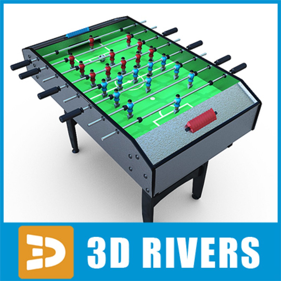 3d model table football soccer