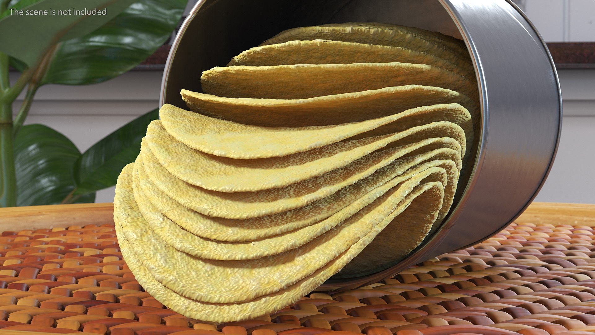 Open Small Potato Chips Foil Tube 3D Model - TurboSquid 1796856