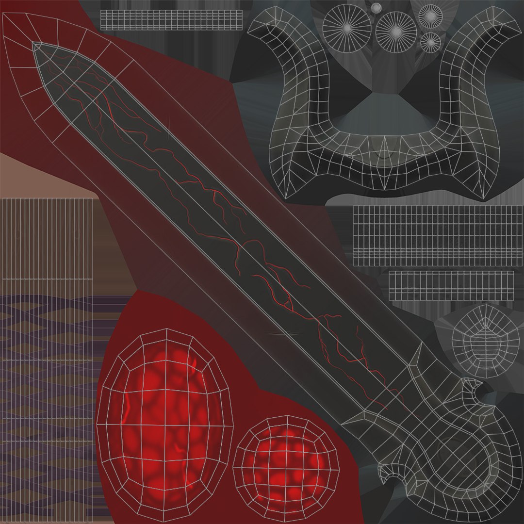 3D Vampiric Greatsword Model - TurboSquid 2218067
