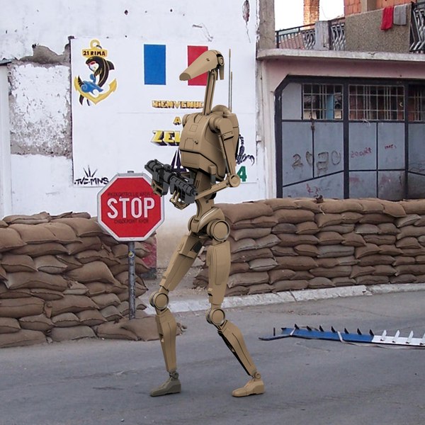 3d max robot droid cyber