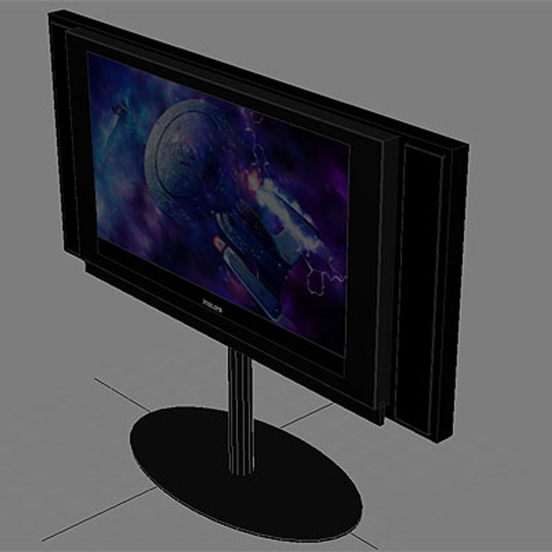 lcd tv 3d max