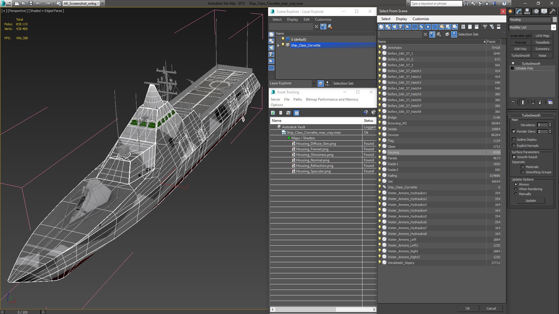 Ship Class Corvette 3D model - TurboSquid 2019118