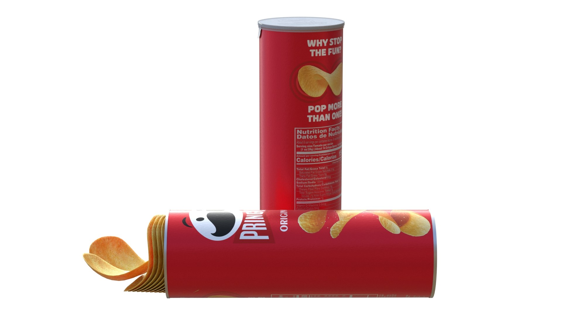 3D Model Pringles Original - TurboSquid 2370544