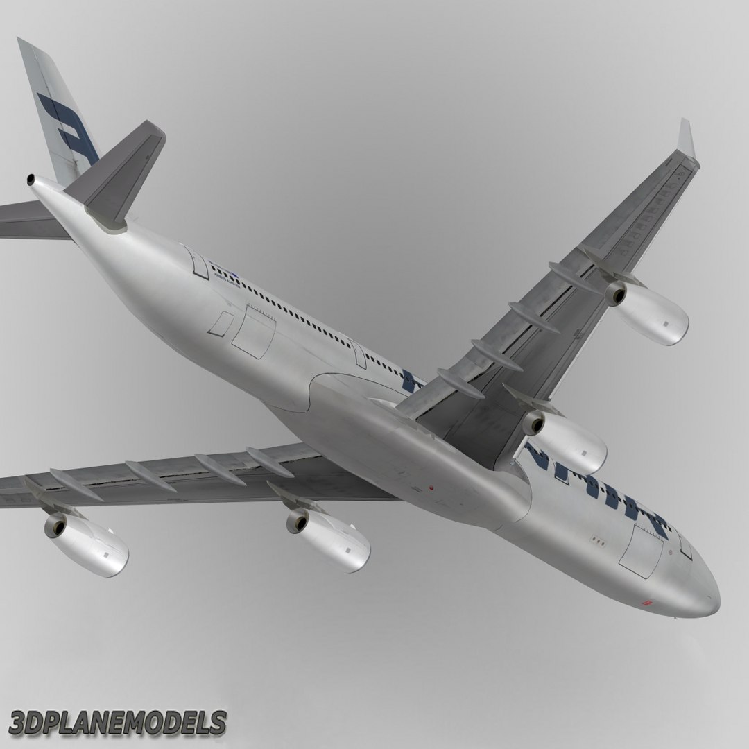 3dsmax Airbus A340-300