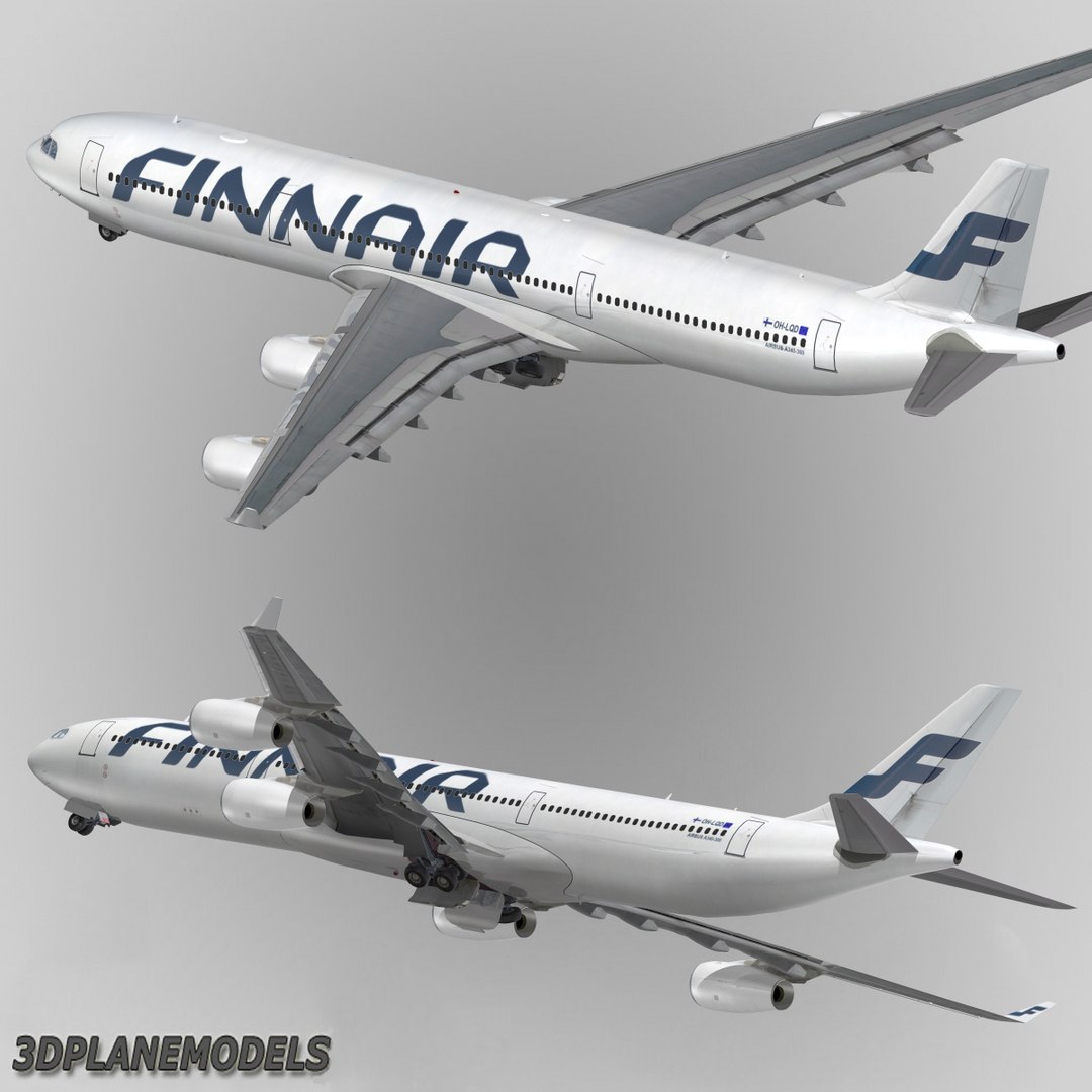 3dsmax Airbus A340-300