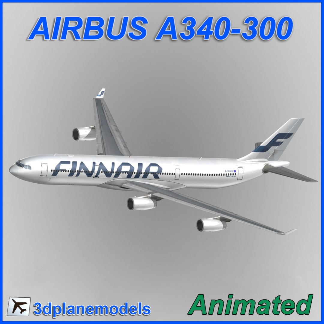 3dsmax Airbus A340-300
