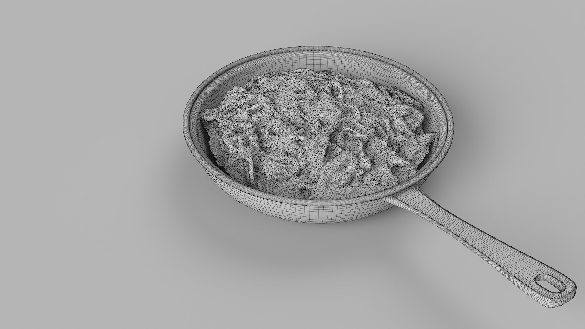 Pan 03 With Asian Noodles 3D Model - TurboSquid 1897098