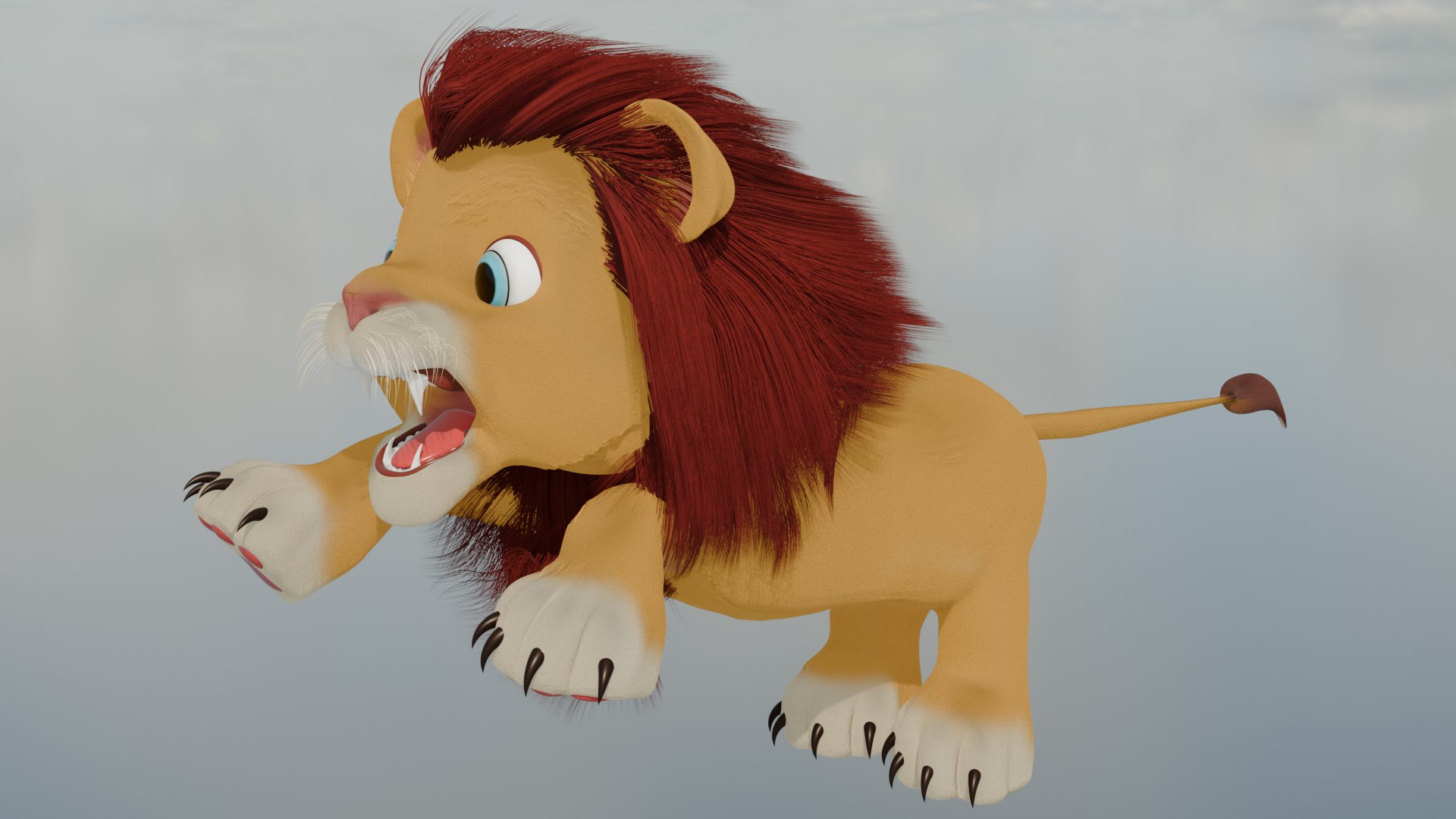 Animated Cartoon Lion 3D Model - TurboSquid 2259659