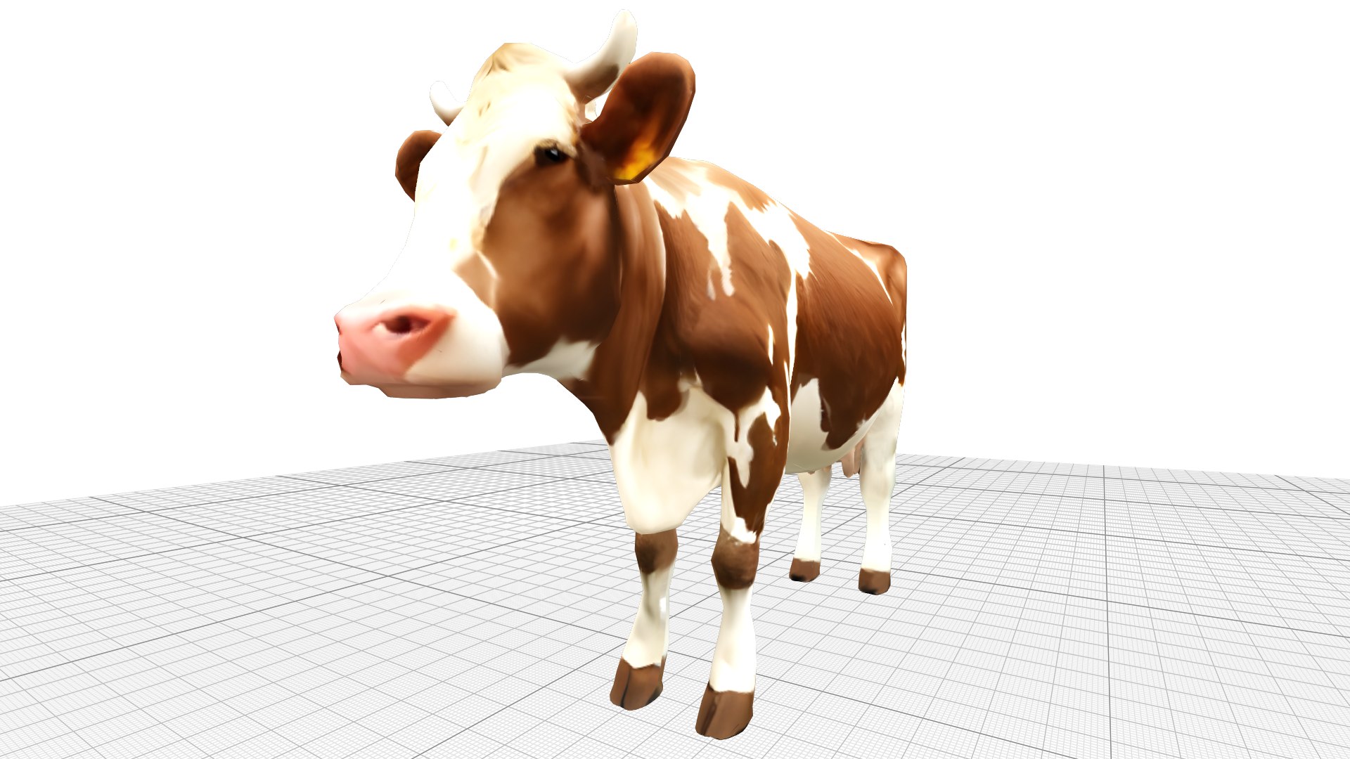 Cow Lowpoly Realistic 3D - TurboSquid 2305723