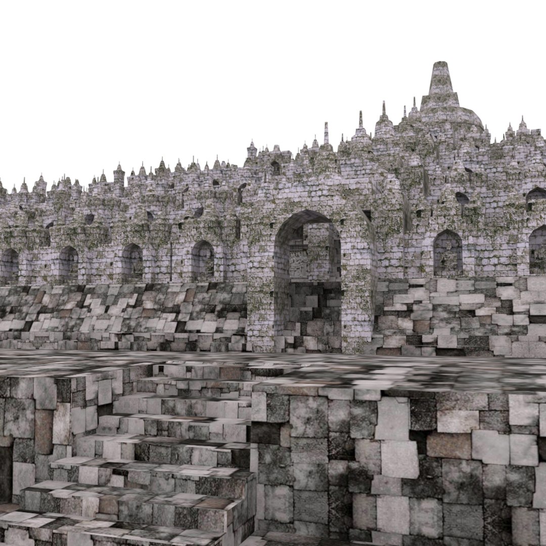 3D Low Poly Borobudur 3D Model Model - TurboSquid 2233989