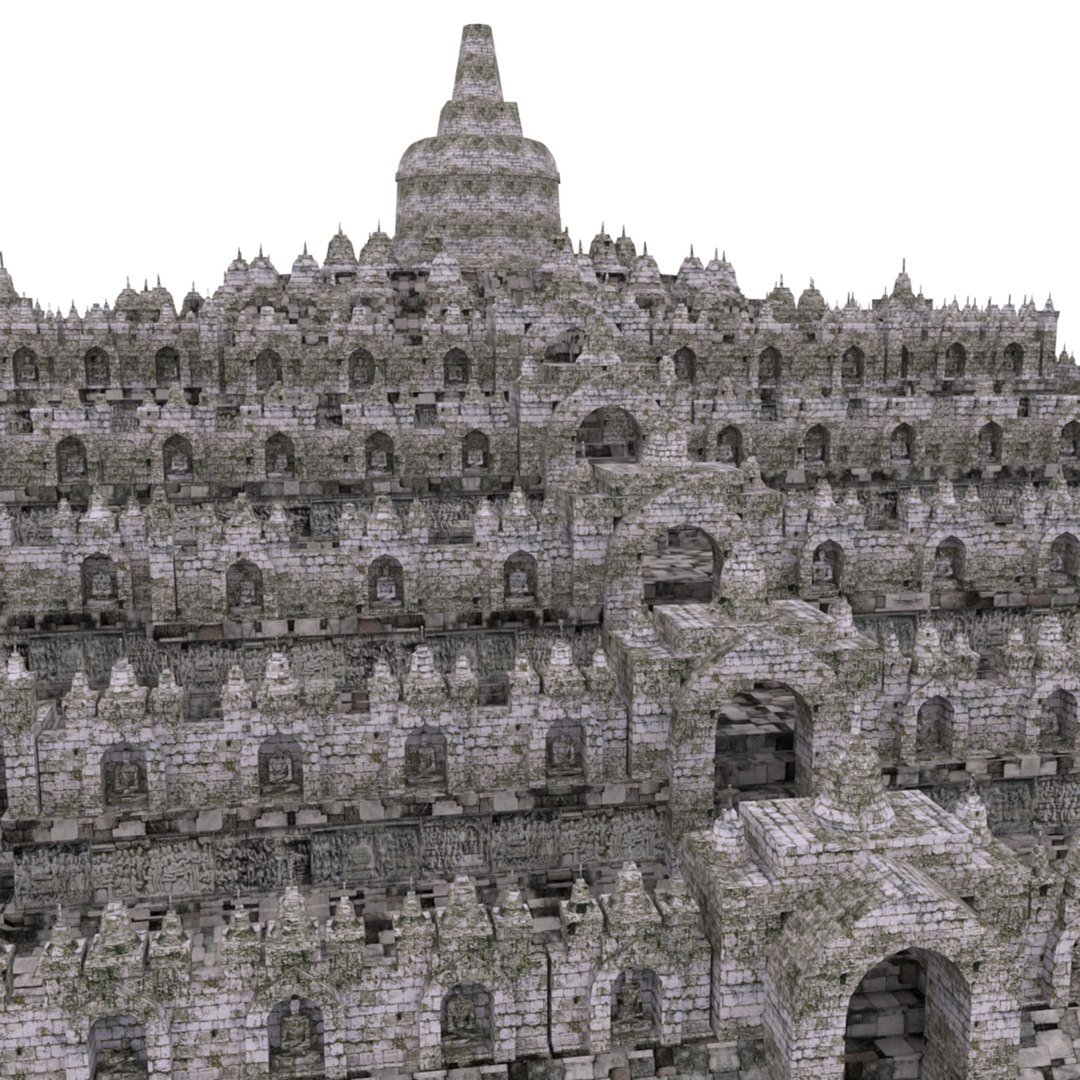 3D Low Poly Borobudur 3D Model Model - TurboSquid 2233989