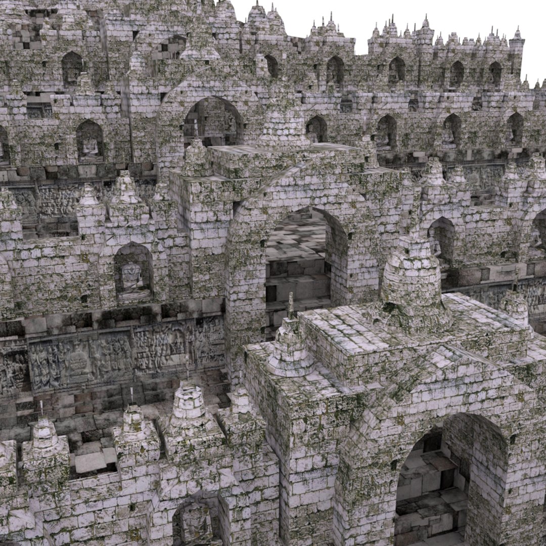 3D Low Poly Borobudur 3D Model Model - TurboSquid 2233989