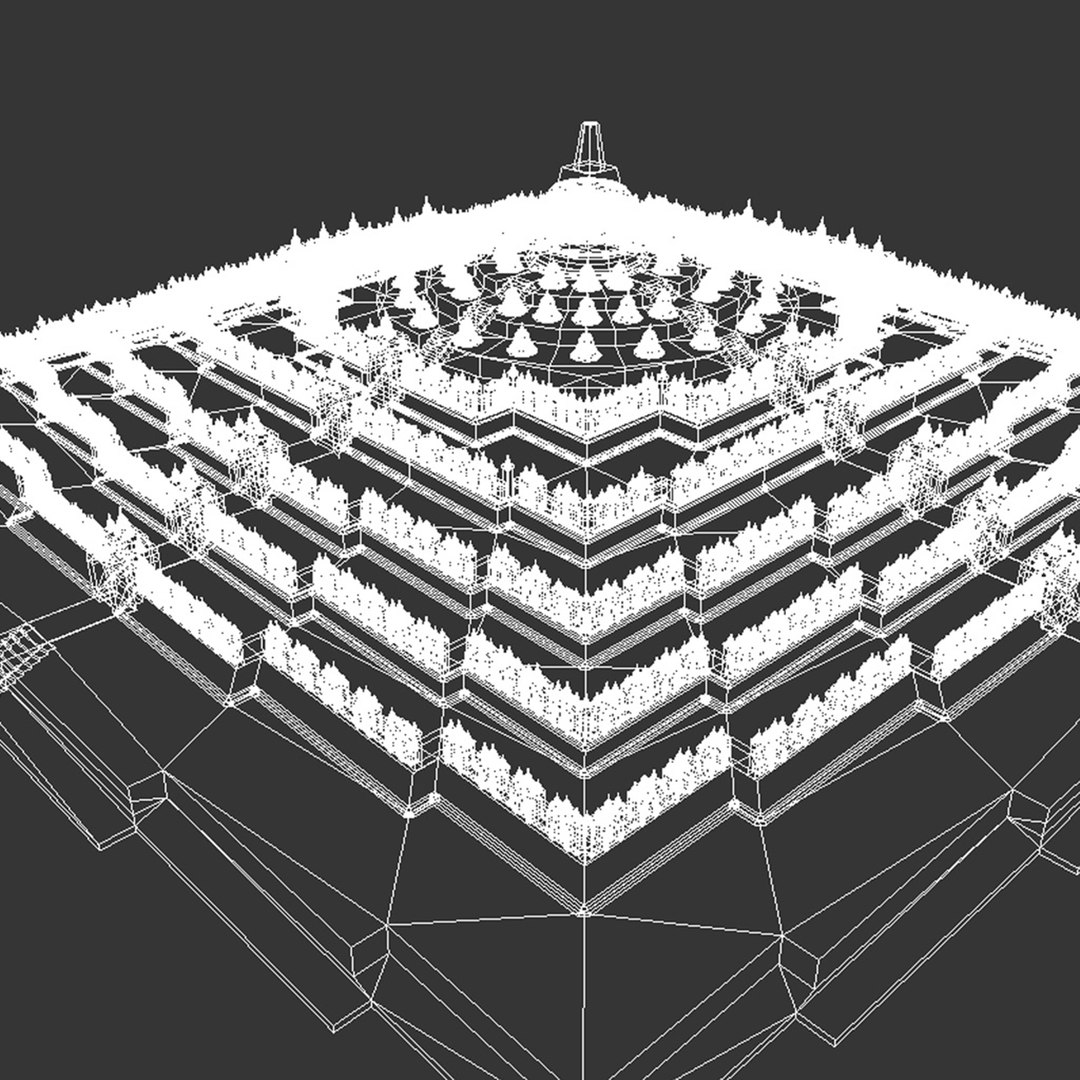 3D Low Poly Borobudur 3D Model Model - TurboSquid 2233989