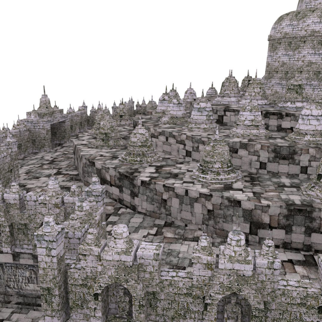 3D Low Poly Borobudur 3D Model Model - TurboSquid 2233989