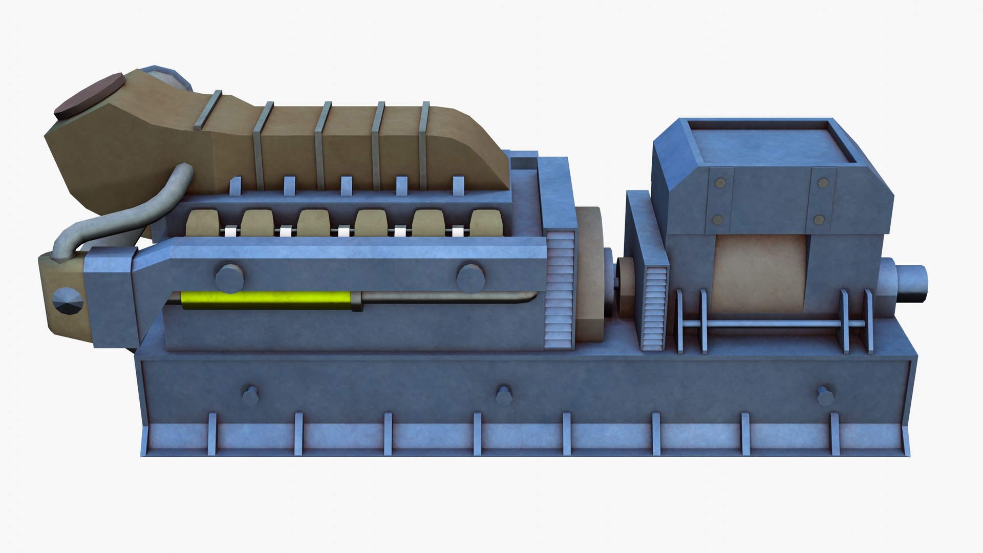 Large Waste Shredder 3D Model - TurboSquid 2003034