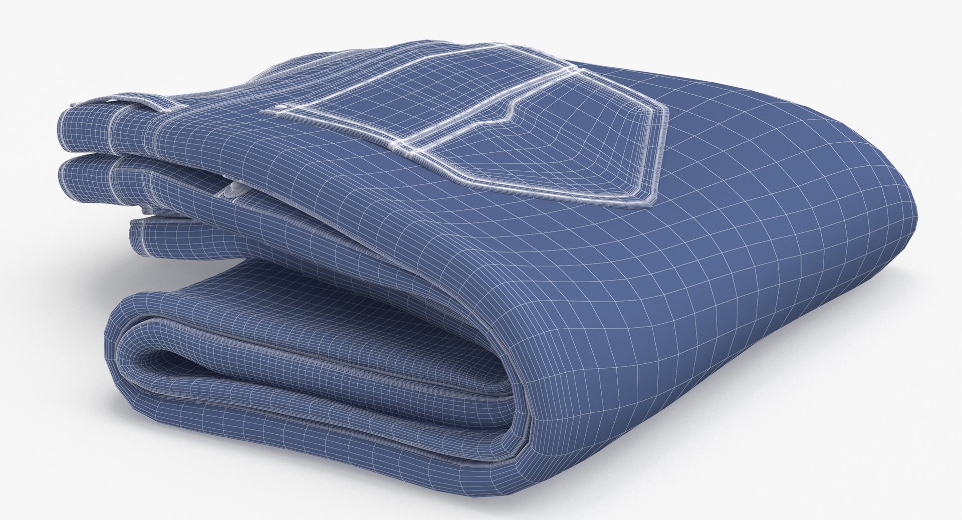 3D Prop Folded Jeans Type 03 - TurboSquid 2151074